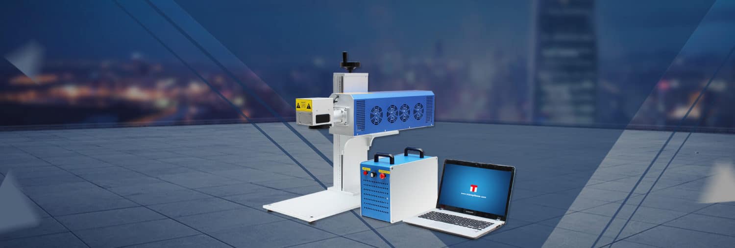 CO2 laser marking machine with USA RF metal tube